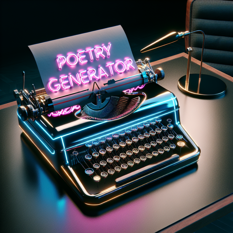 Poetry Generator - The QR Poet